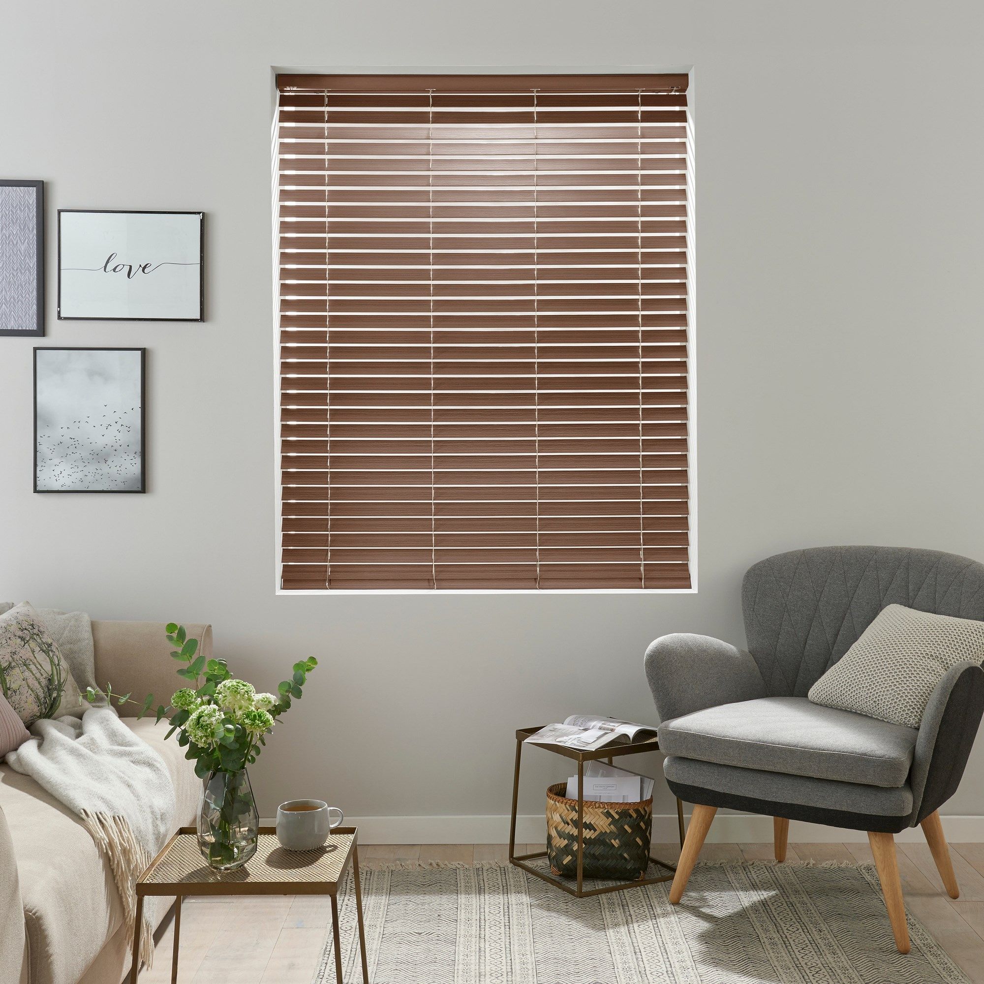Haywood Rich Walnut Wooden Blind | Hillarys