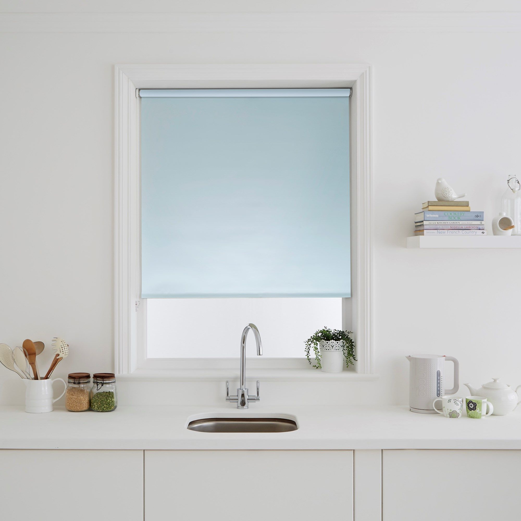 Cordova Blue Roller Blind | Hillarys