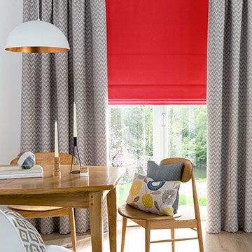 Red Roman Blinds | Made to Measure Blinds | Hillarys
