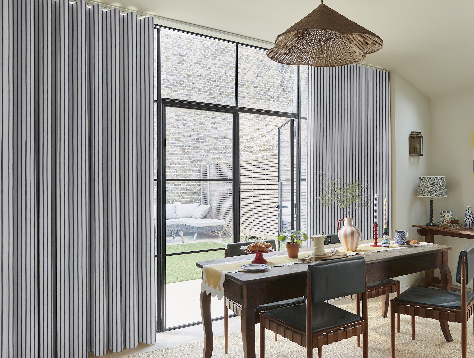 Vertical striped curtains store
