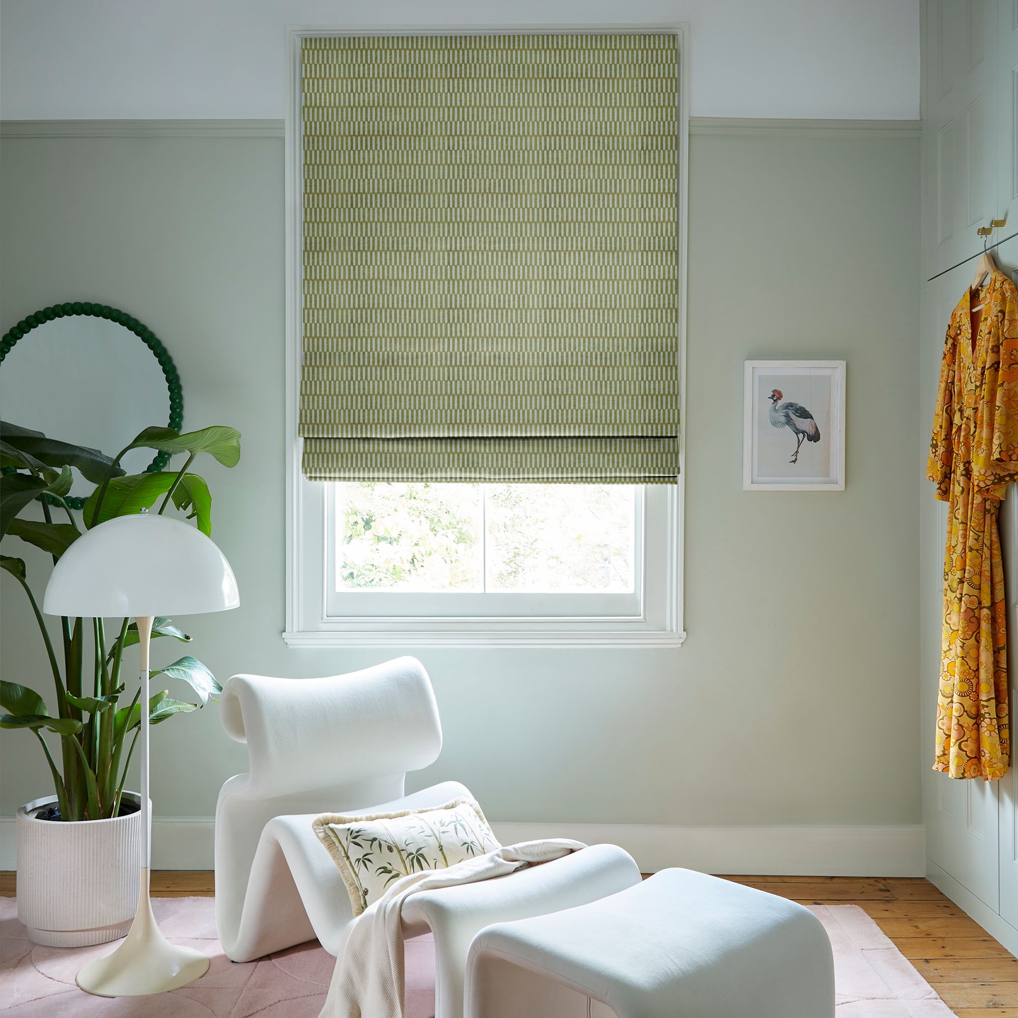 Micro Glaze Powder Roman blind | Hillarys