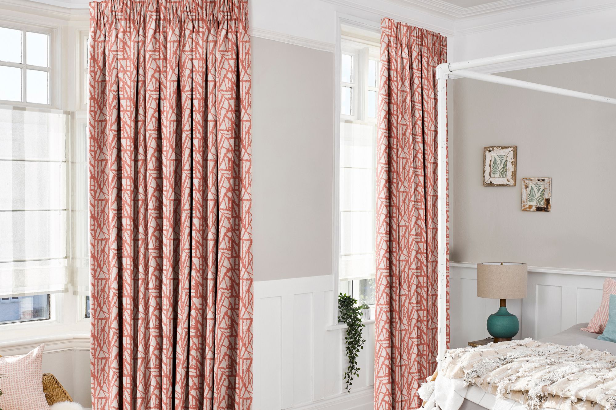 Made to Measure Red Pencil Pleat Curtains - Hillarys™