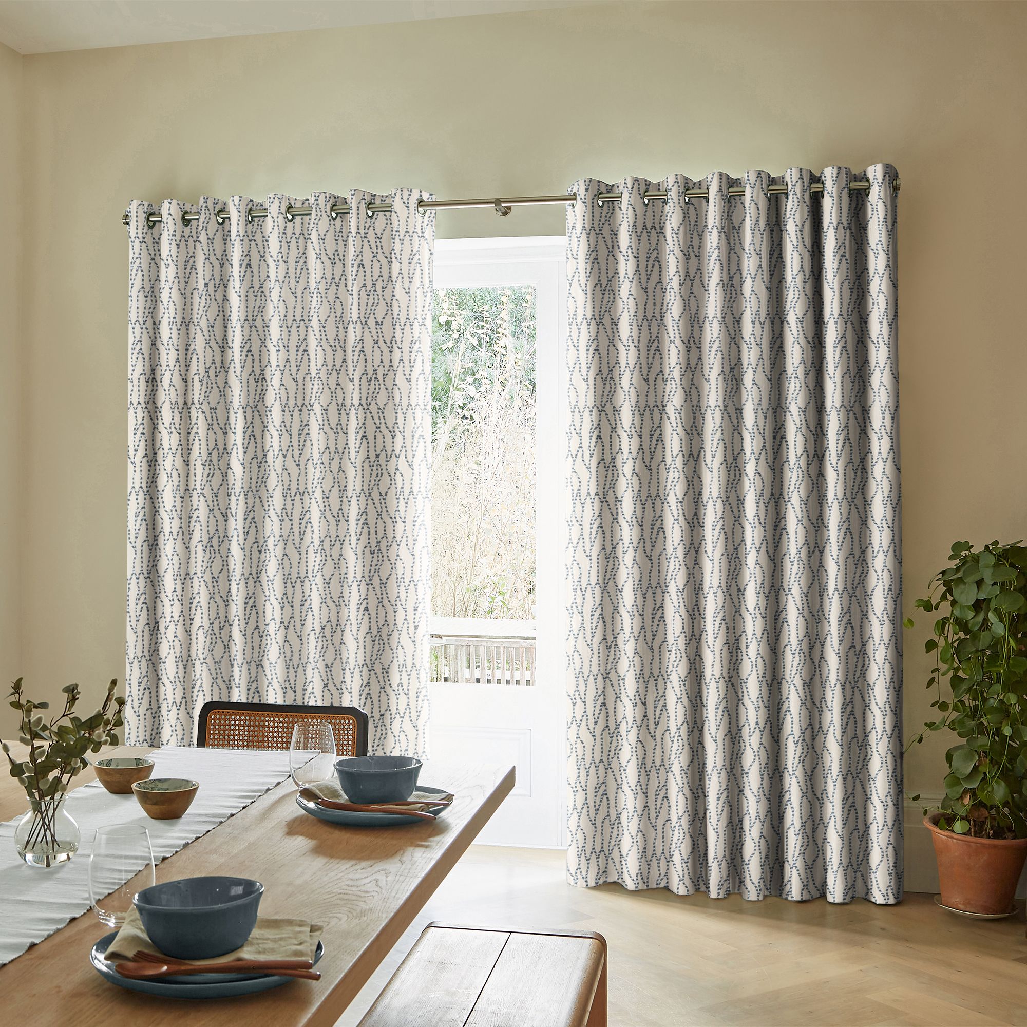 Salcombe Almond Curtain | Hillarys