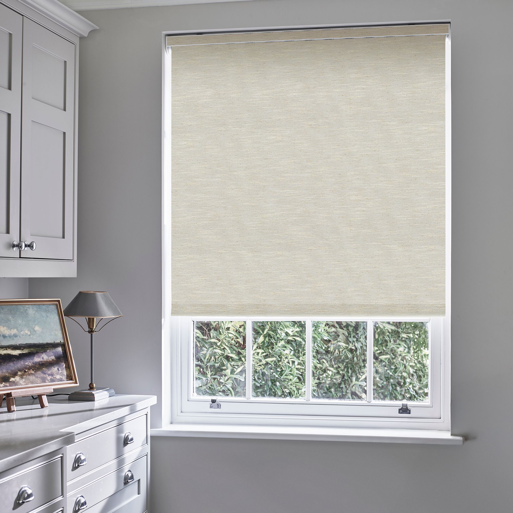 Ember Blackout Flax Roller blind | Hillarys